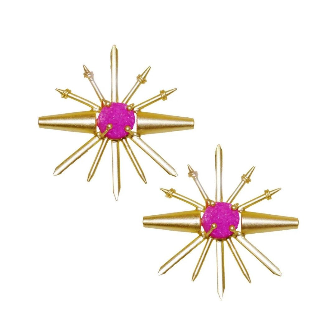 North Star Statement Earrings with Celestial Design, Shop Now | Duburu